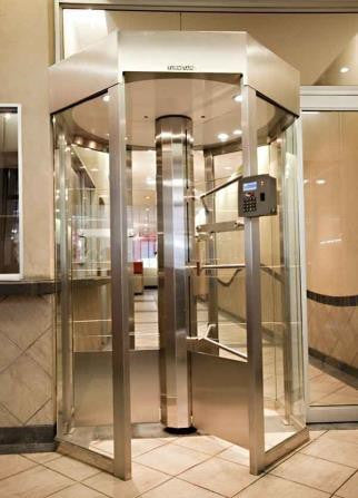 TRITON OCTAGONAL Full Height Glass Turnstile – Turnstiles